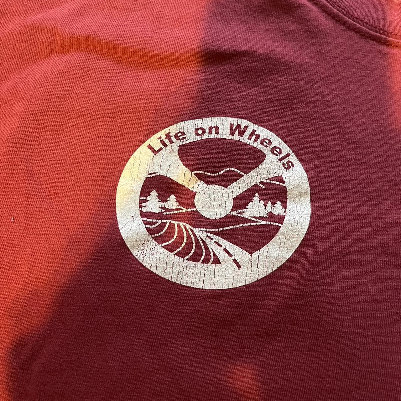 Life on wheels pocket tee W - 20 L - 26 S -... - Depop