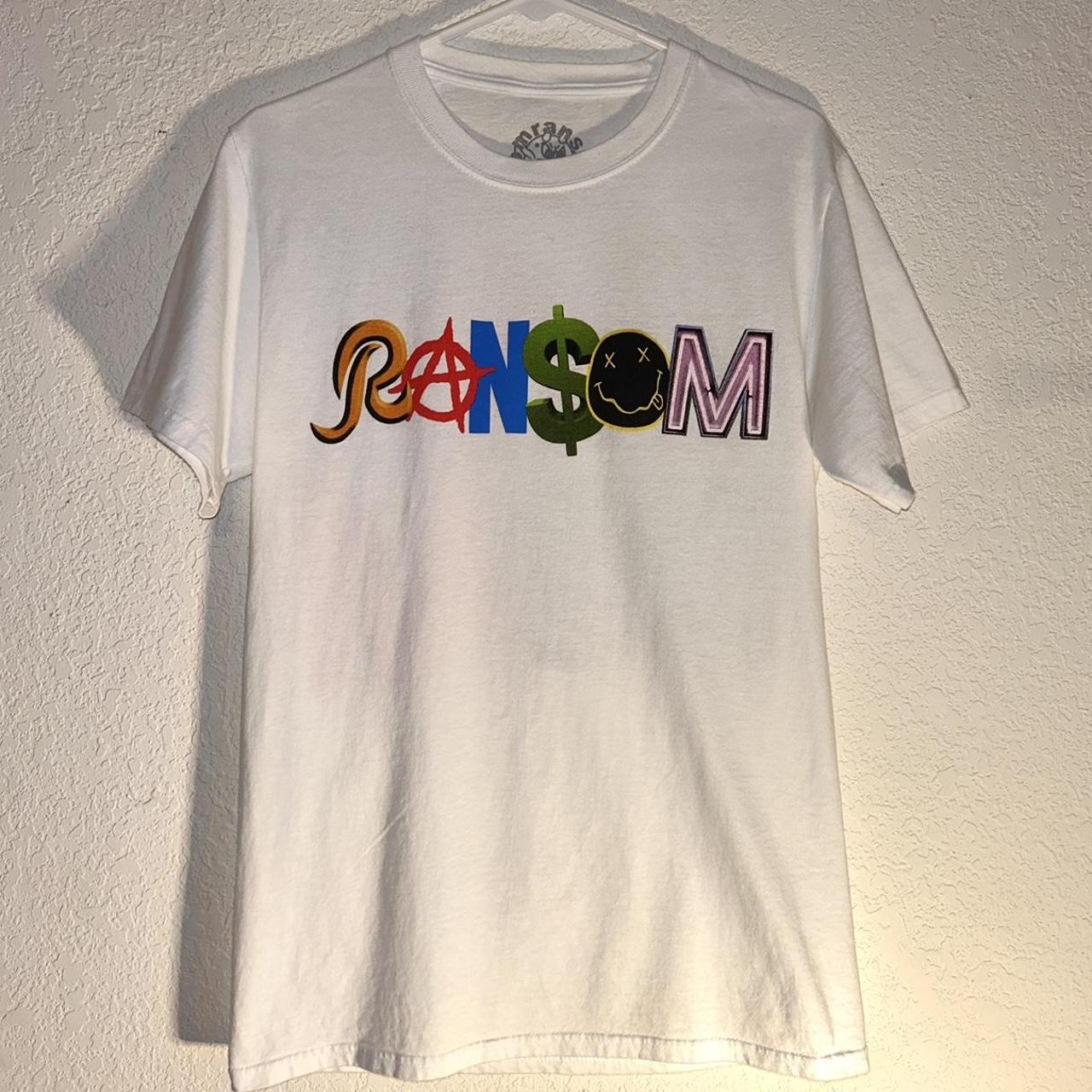 RANSOM Men White Multi Logo Tee Size S Front and... - Depop