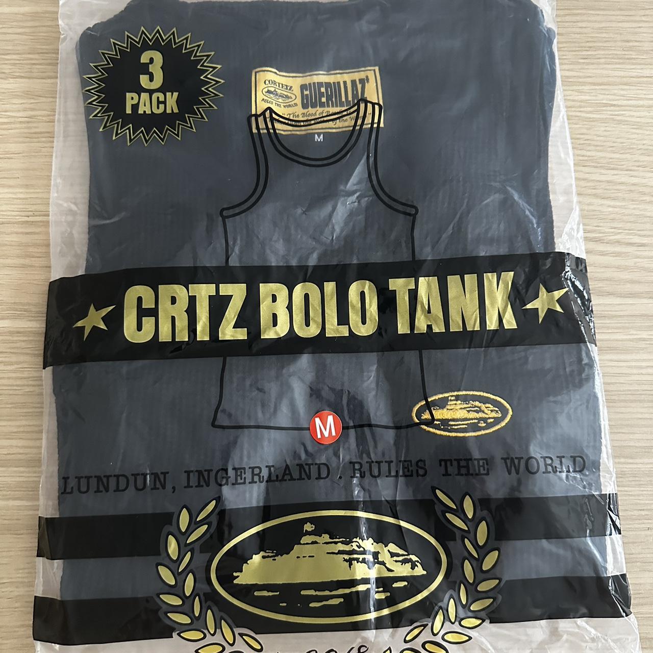 Mens CRTZ BOLO Essentials Tank in Black Size:... - Depop