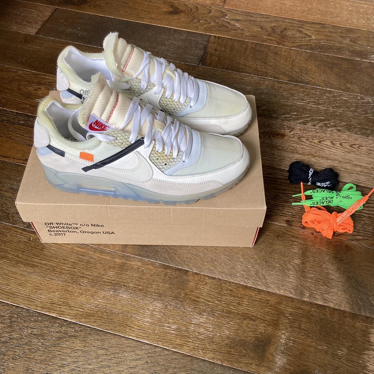 Nike Off White Air Max 90 (AM90) - White. UK8.... | Depop