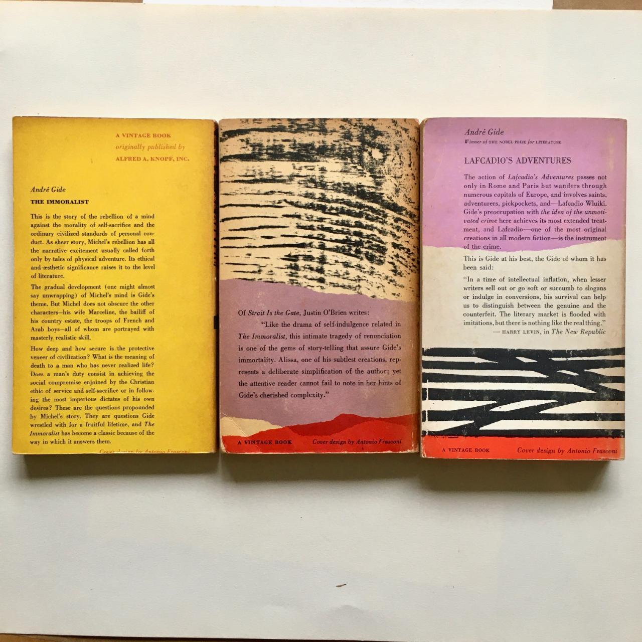 3 Books by Andre Gide ::: all paperbacks in used... - Depop
