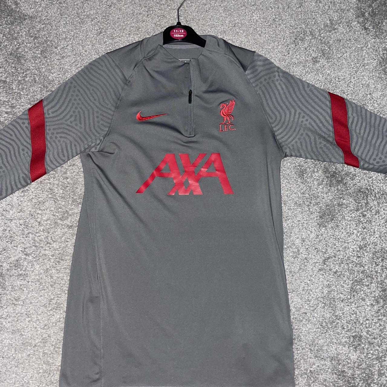 GREY LIVERPOOL NIKE TRAINING TOP Excellent Nike... - Depop