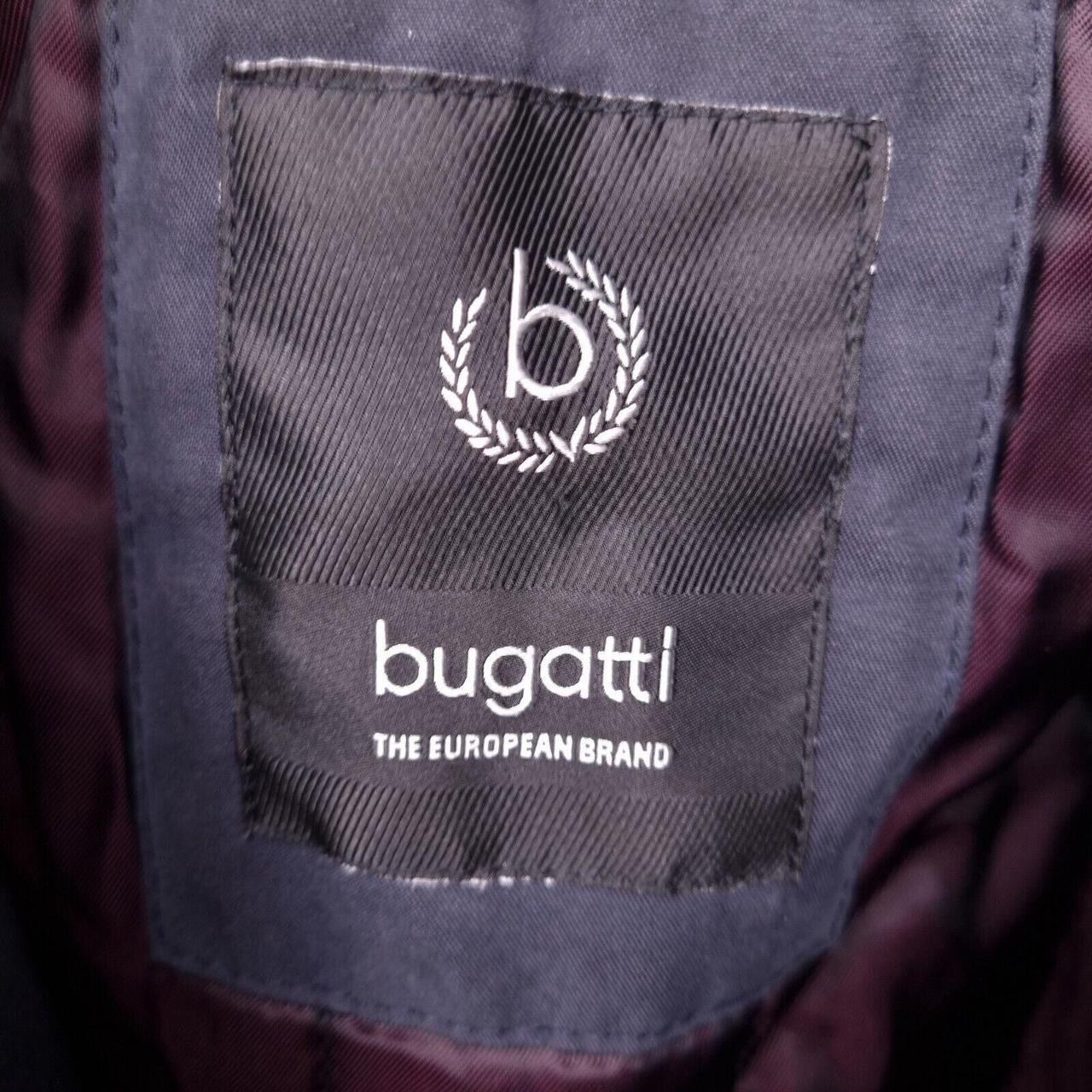 Bugatti Overcoat Mens Large Black Trench Coat 📏Pit... - Depop