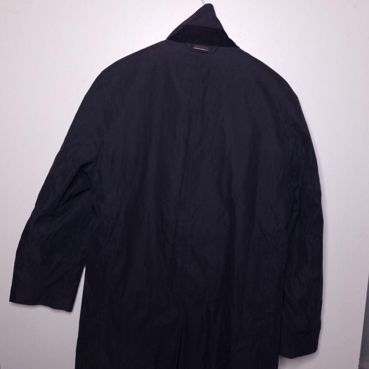 Bugatti Overcoat Mens Large Black Trench Coat 📏Pit... - Depop