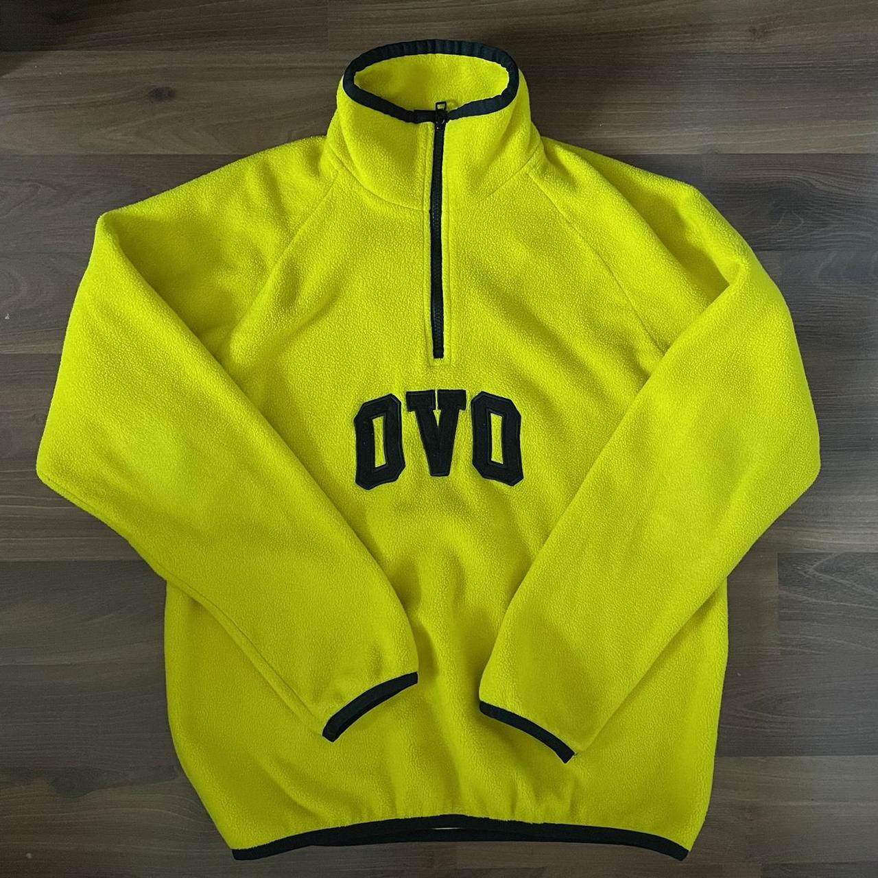 Yellow OVO polar fleece 1/4 zip #fleecelove - Depop