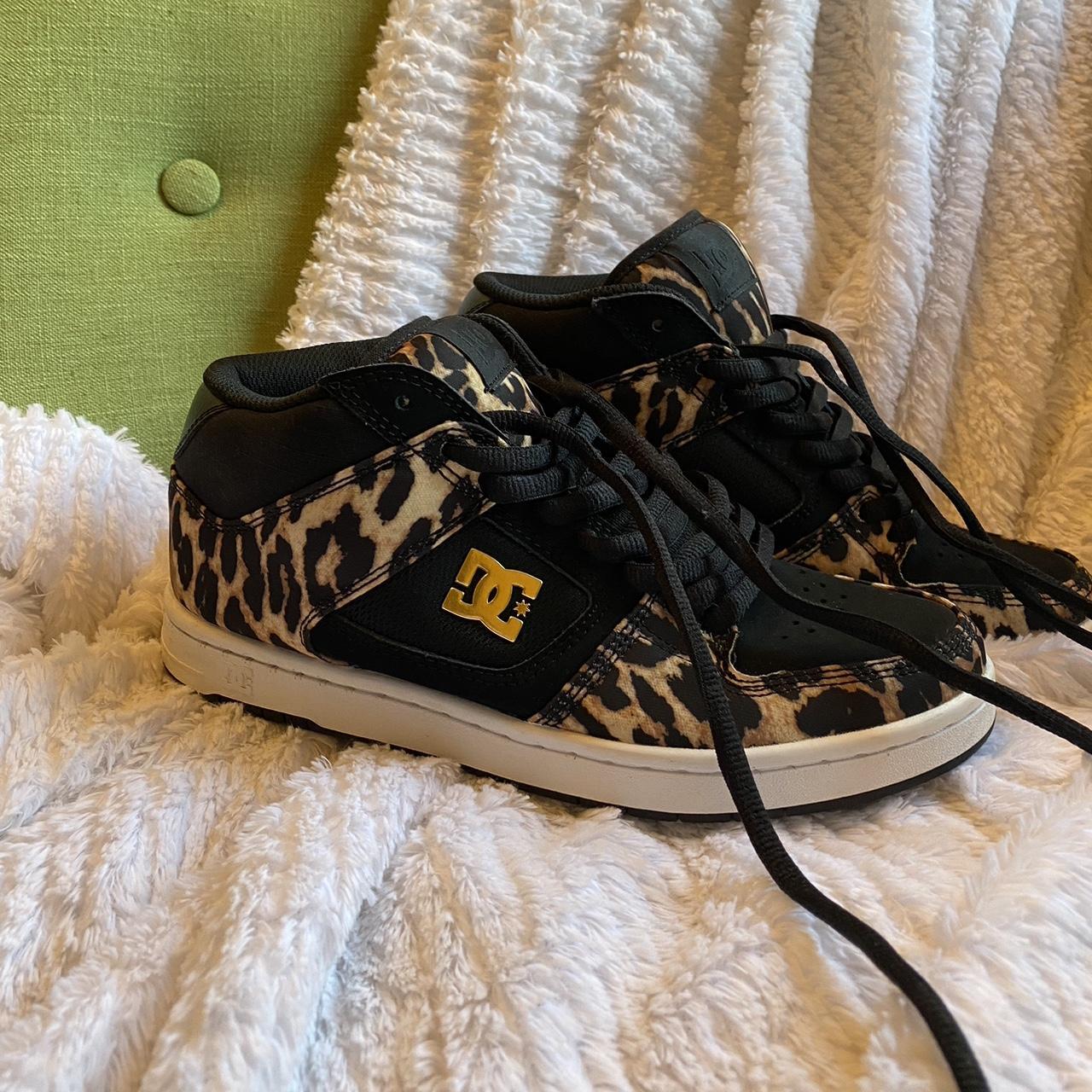 High top cheetah print DCs ! Never worn come without... - Depop