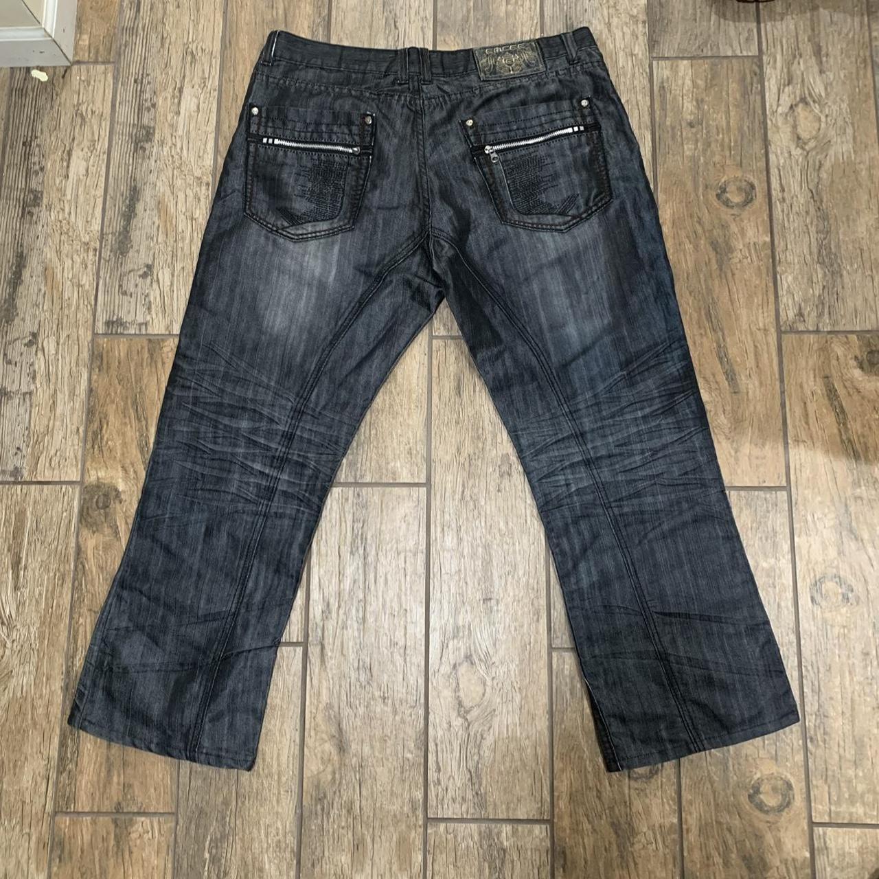 BLACK FADED JEANS FROM EMCEE. these things are a... - Depop