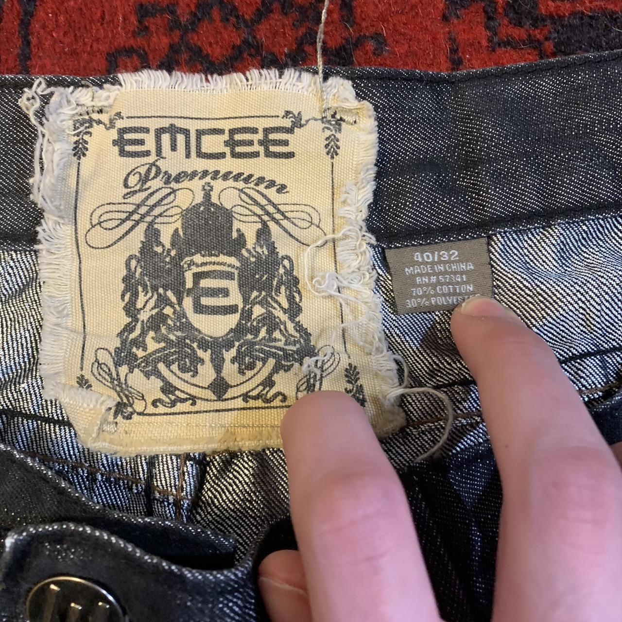 BLACK FADED JEANS FROM EMCEE. these things are a... - Depop