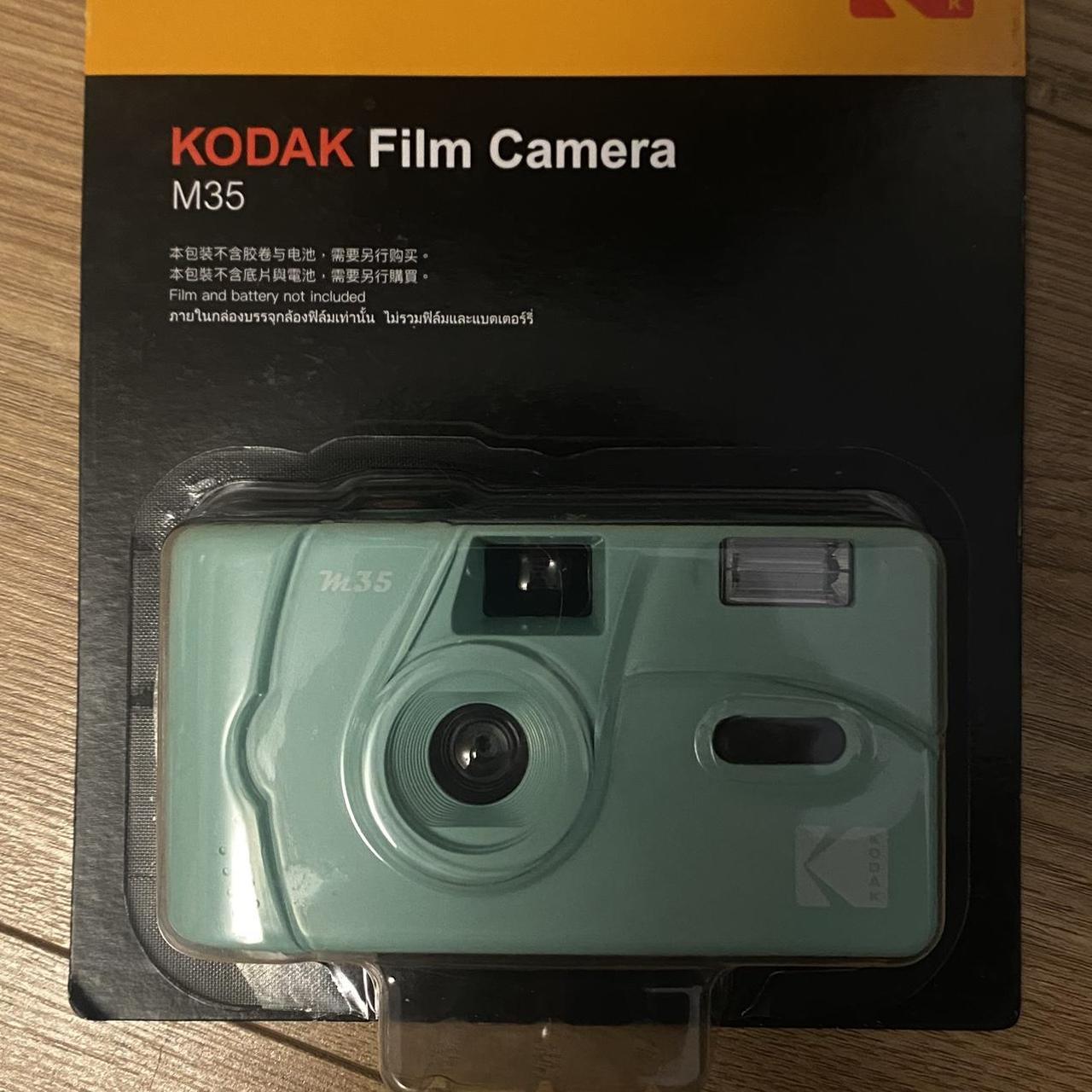 Beautiful teal green/turquoise Kodak film camera... - Depop