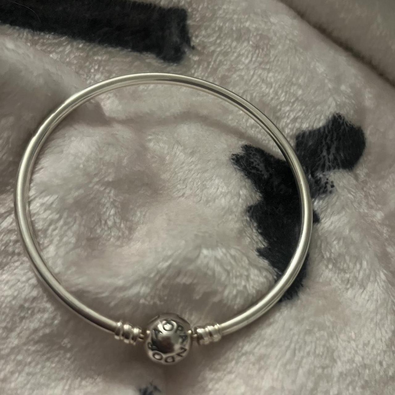 Official Pandora silver bangle bracelet *small*... | Depop