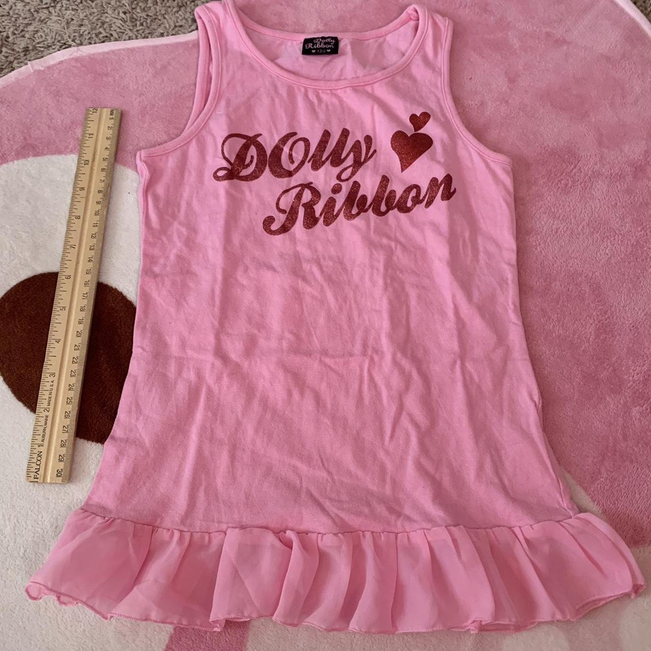 japanese brand Dolly Ribbon size 130cm pink frilly... - Depop