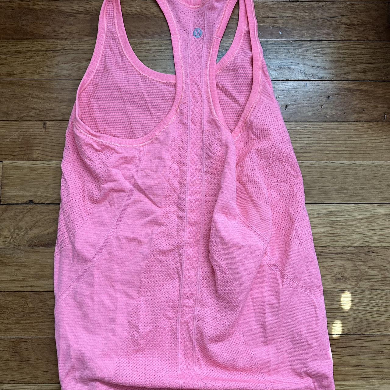 lululemon hot pink Swiftly Tech Racerback Tank Top... - Depop