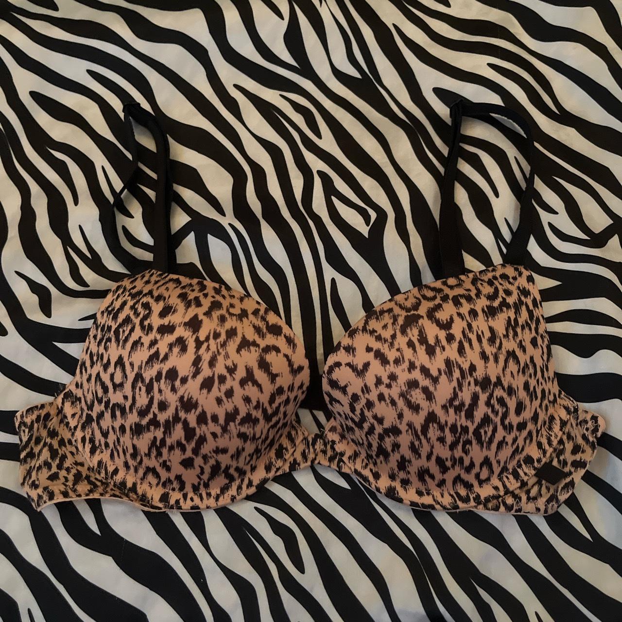 Victorias Secret 2000s Cheetah Print Bra “Sexy Tee... - Depop