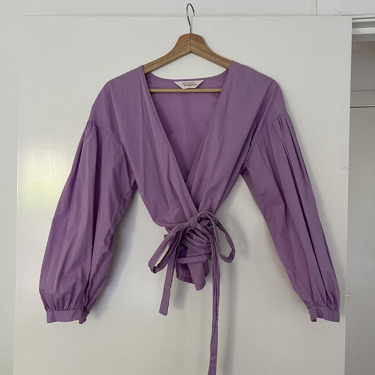 Gorman cotton wrap top. Perfect condition Size 8,... - Depop