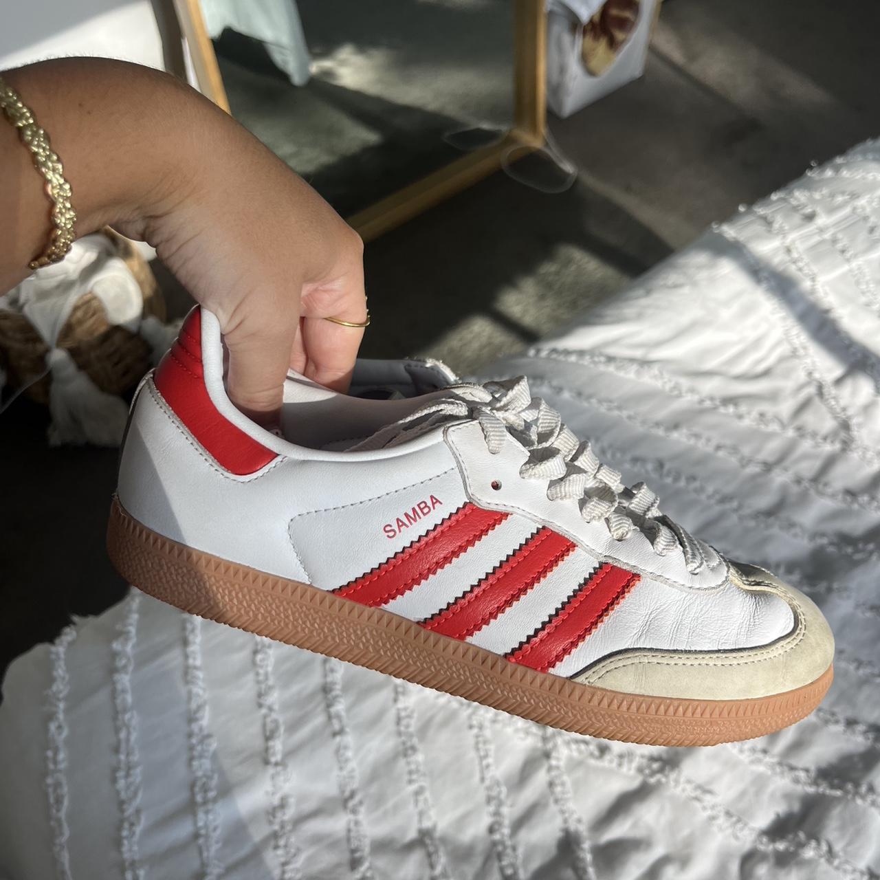 Red sambas | Depop