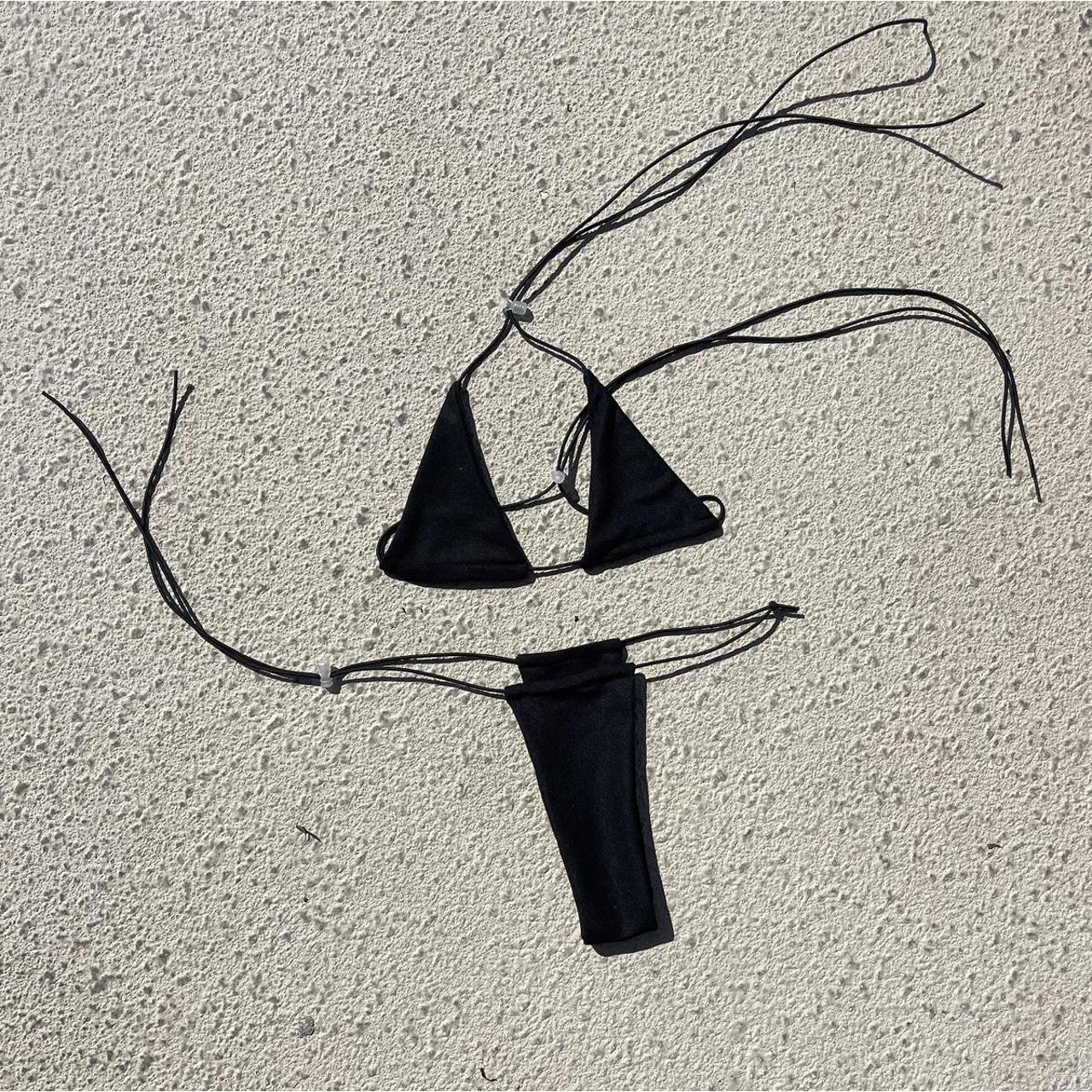 SHISSEI MINI BIKINI SET -BLACK SIZE: S BRAND... - Depop