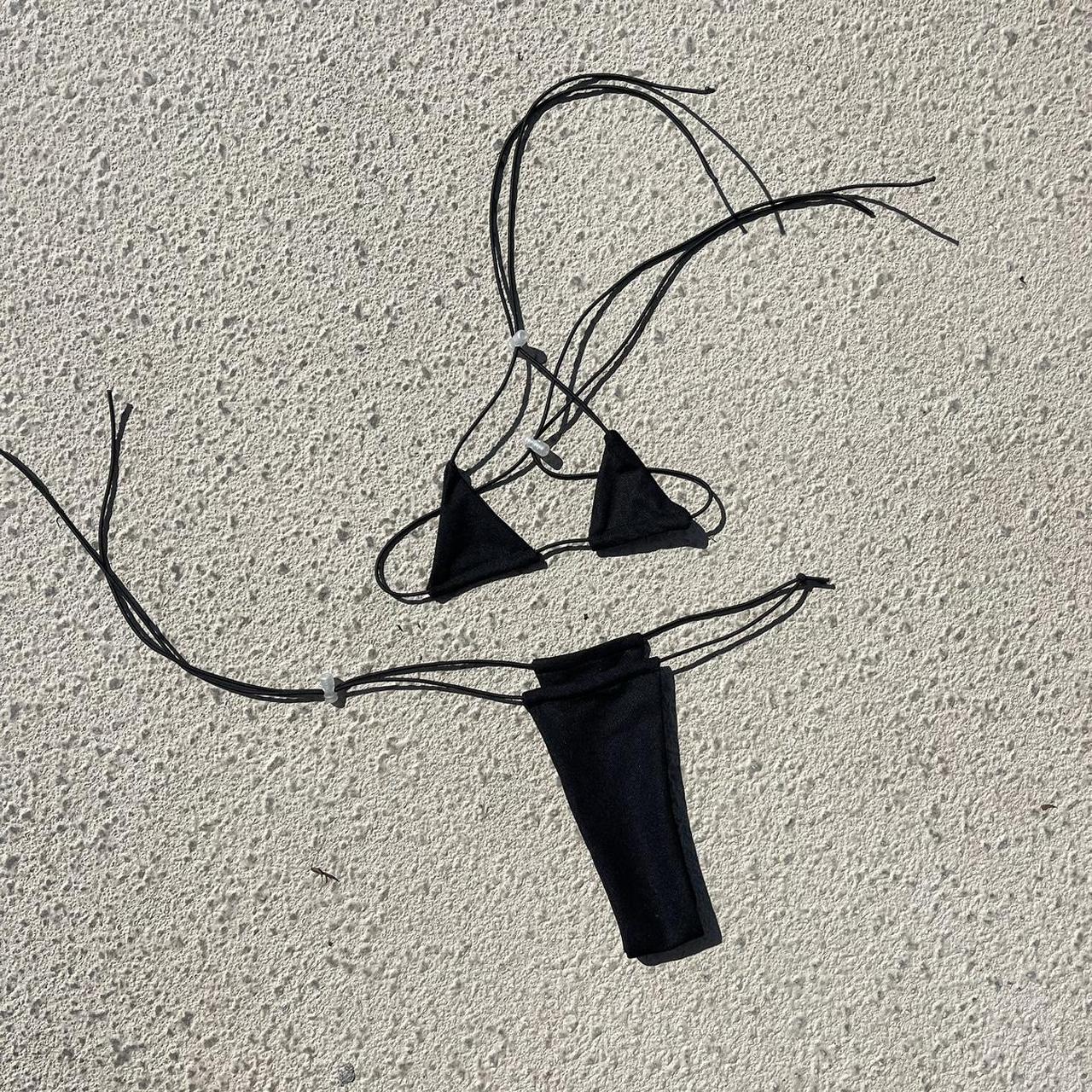 SHISSEI MICRO BIKINI SET -BLACK SIZE: S BRAND... - Depop