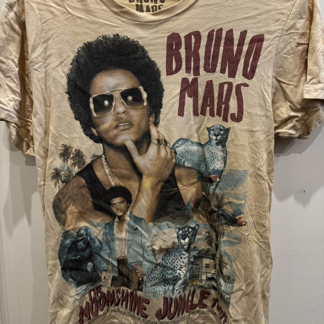 Bruno Mars T-shirt / Size Small From AUS Moonshine... - Depop