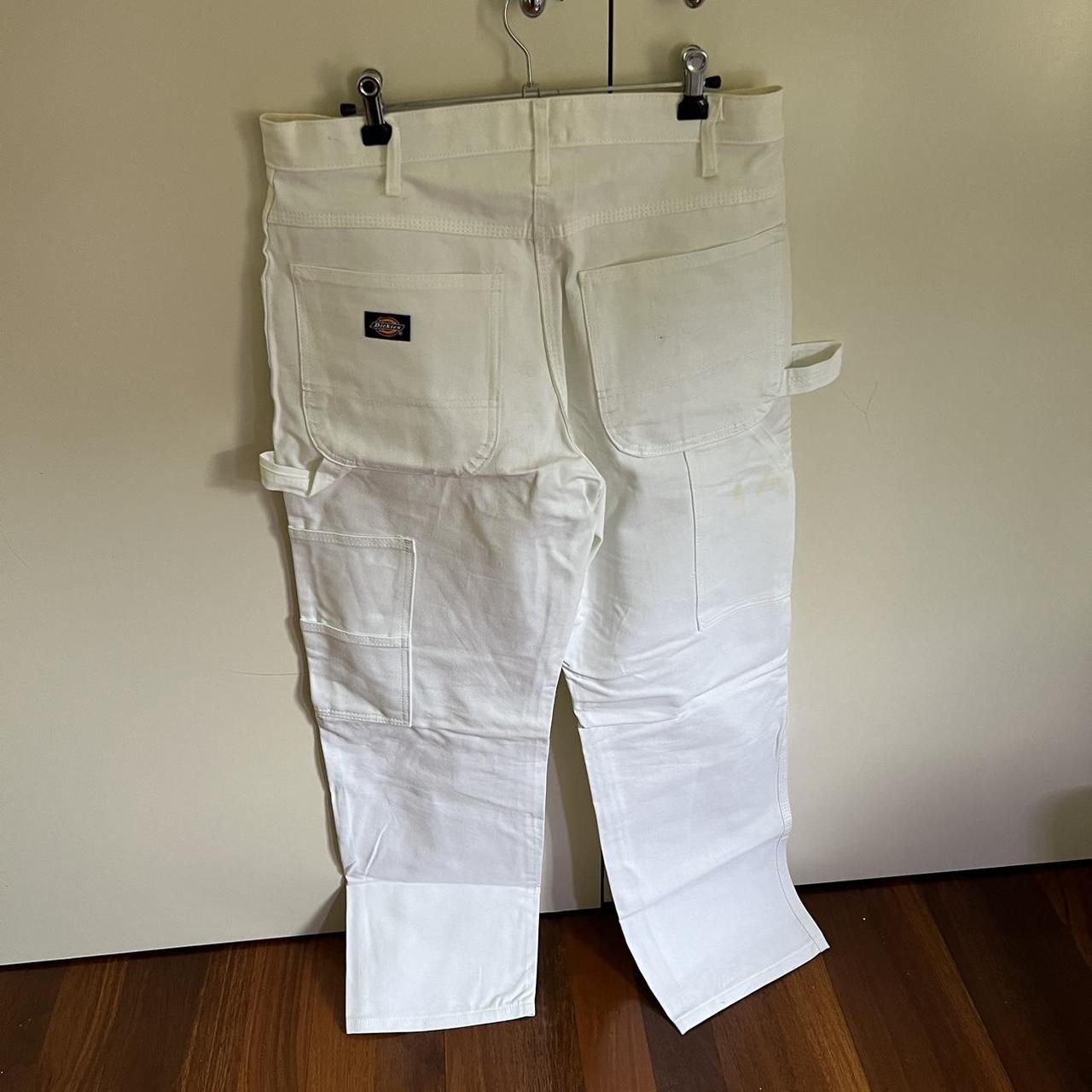 DICKIES drew phillips WHITE CARPENTER JEANS 32X32... - Depop