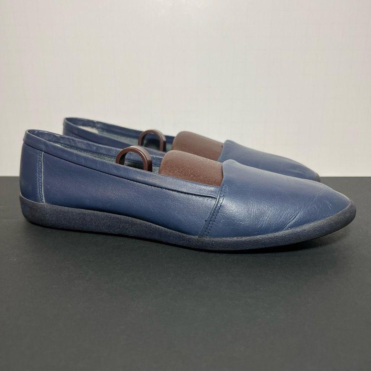 Womens Vintage 80s REEBOK Metaphors Leather Slip On... - Depop