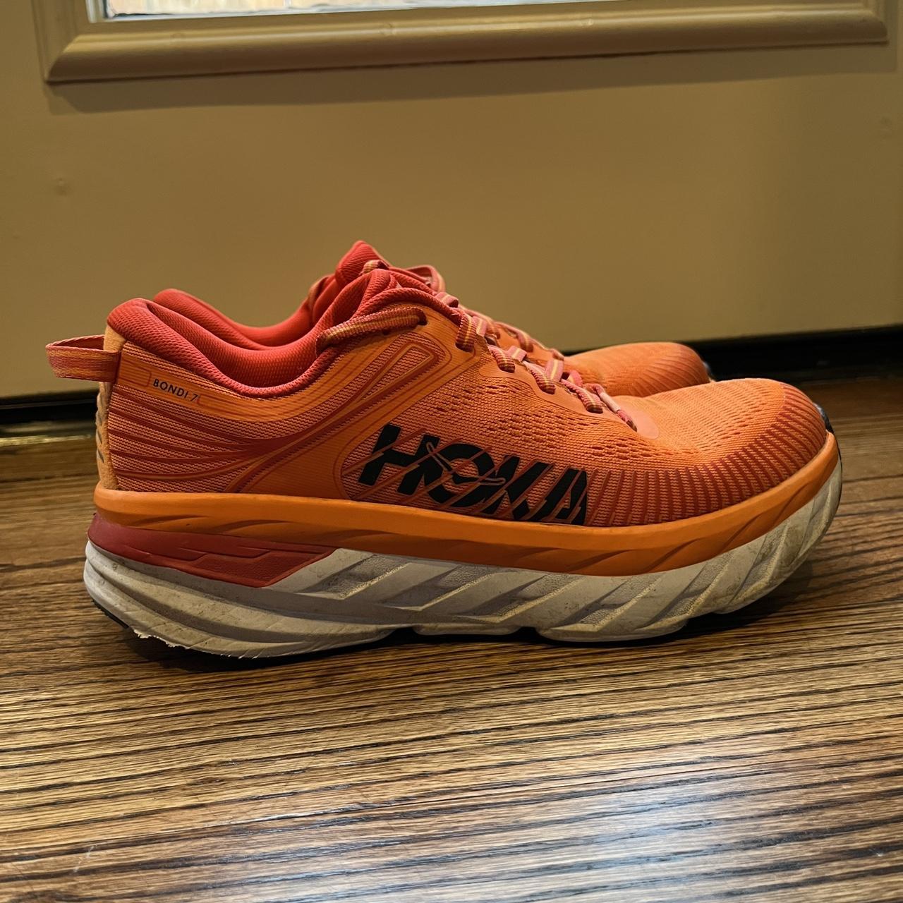 Hoka One One Men's Orange Trainers | Depop
