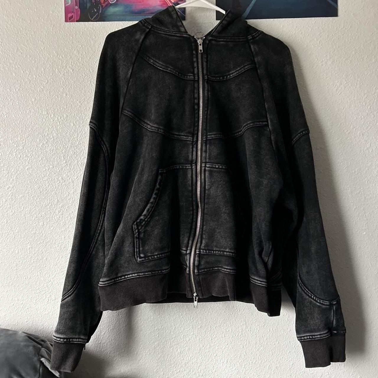 corrupt kid zip up jacket lots of zippers, super... - Depop