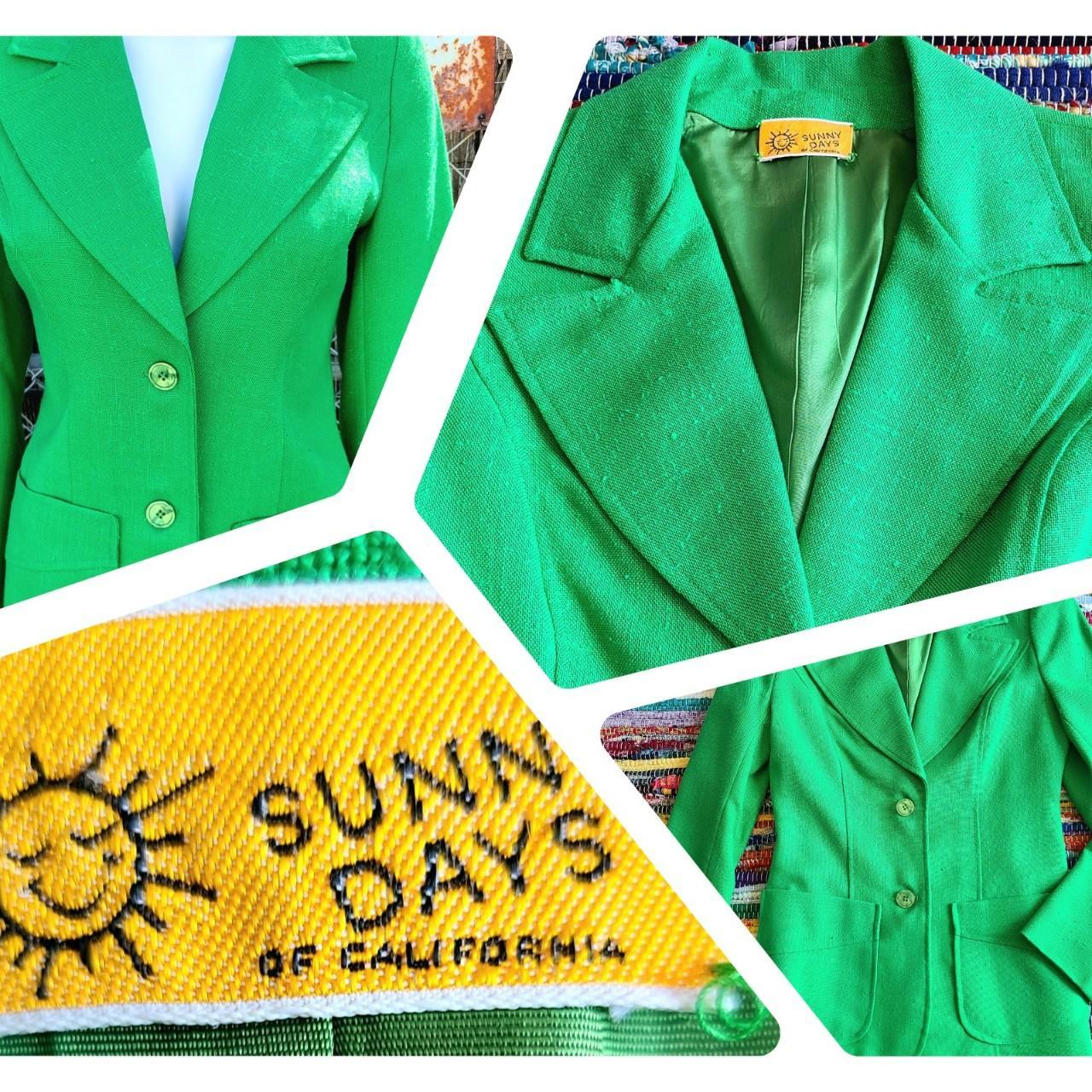 1970's Vintage Sunny Days Of California Kelly Green... - Depop