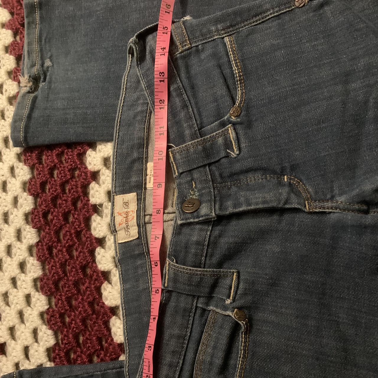 Frankie B Vintage Y2k Low Rise Heart Patch Pocket... | Depop