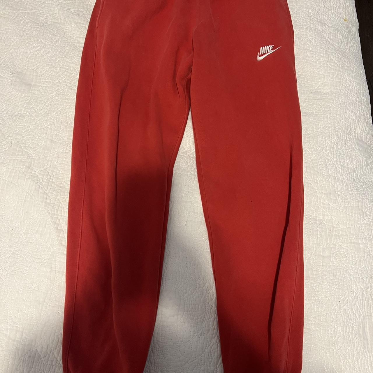 Nike Women's Red Joggers-tracksuits | Depop