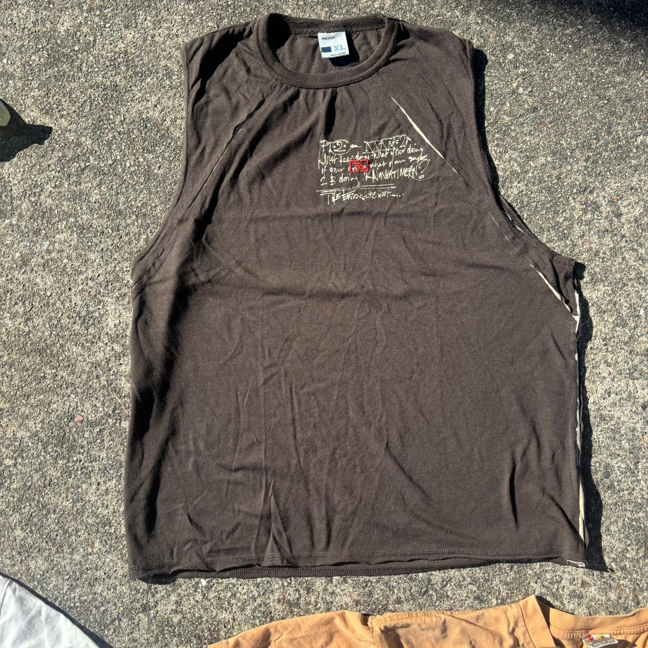 vintage 2000s billabong mussel tee shirt in brown ,... | Depop