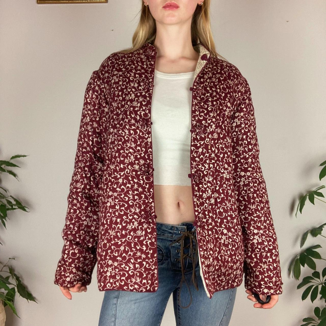 Reversible Handmade Tapestry Patchwork Asian Style... - Depop