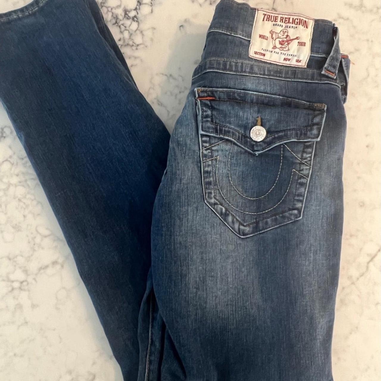 True Religion Ricky Relaxed Straight 30x33 Stretch... - Depop