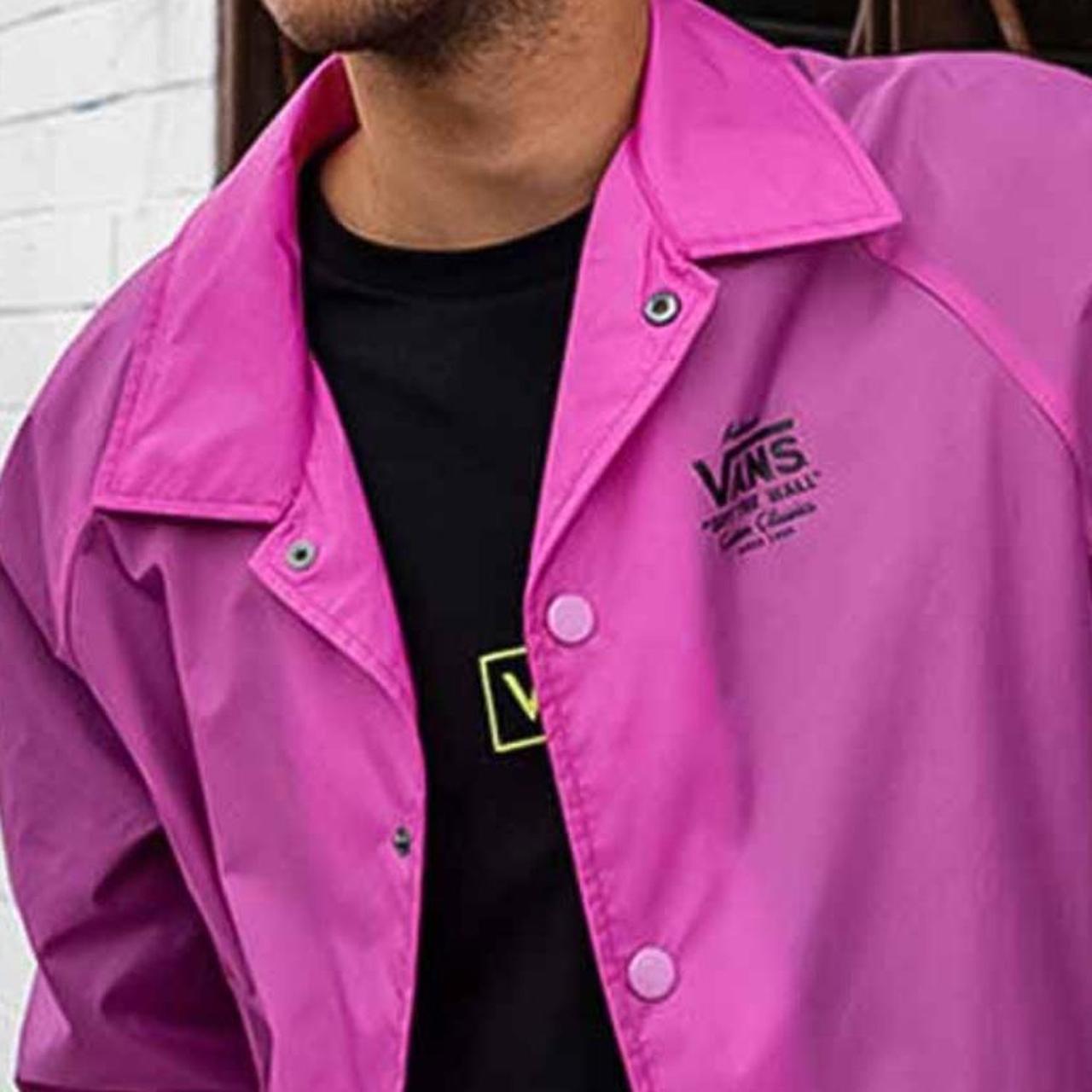 Vans windbreaker mens Pink store