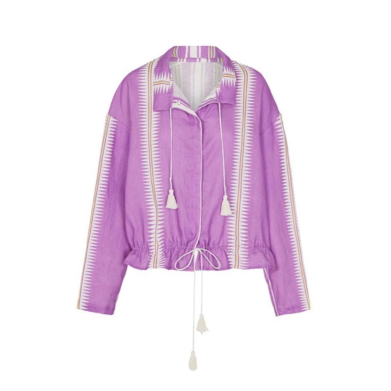 Fizzy Kizzy Bomber - Embroidered Stripe 100% Organic... - Depop