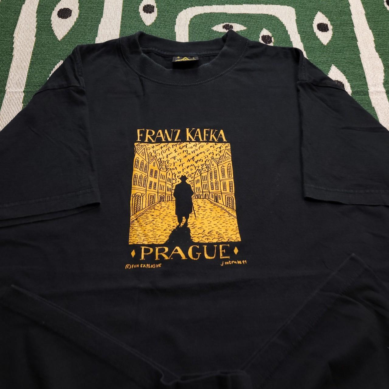 Vintage 90's Franz Kafka Prague T Shirt In good... - Depop