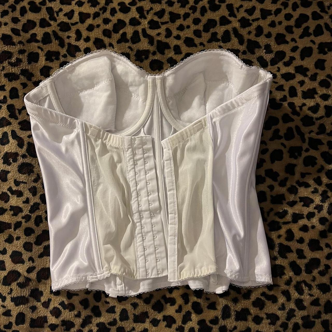 Dominique White Corset Made In The Philippines Depop