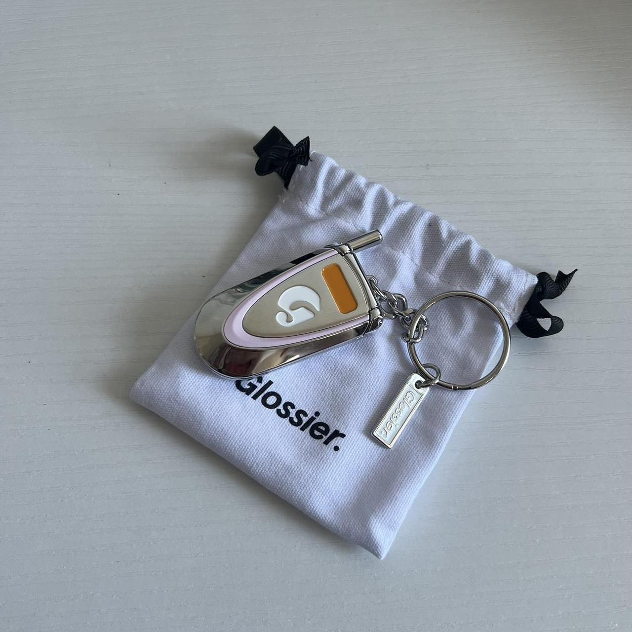 GLOSSIER LA exclusive phone mirror keychain!... - Depop