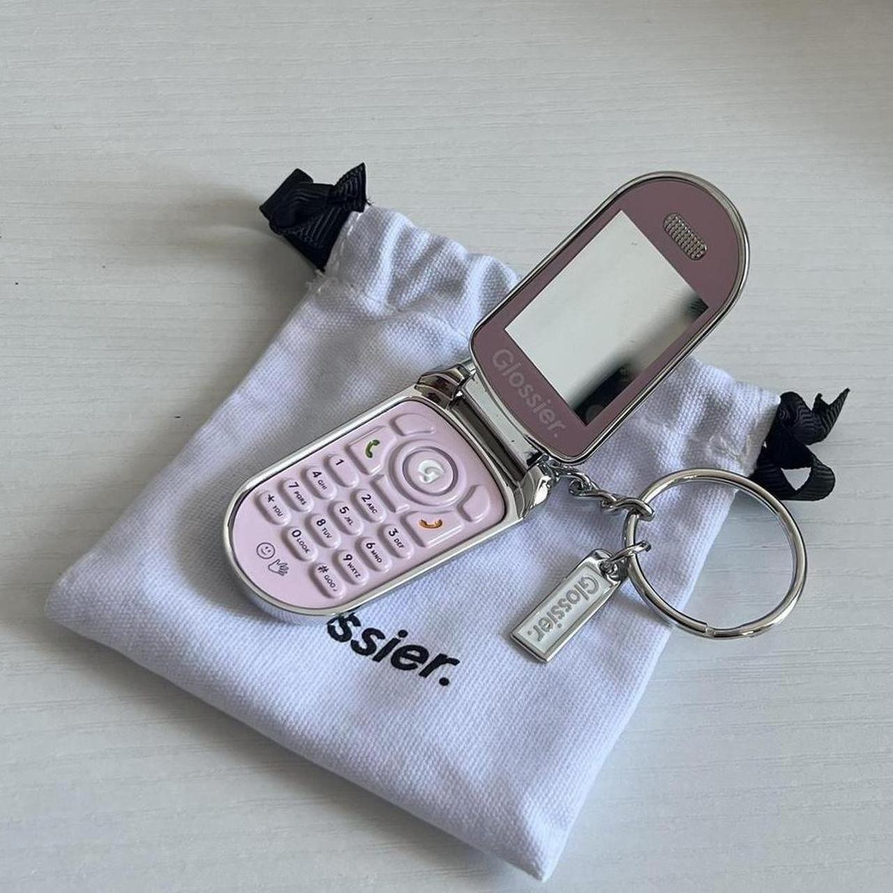 GLOSSIER LA exclusive phone mirror keychain!... - Depop
