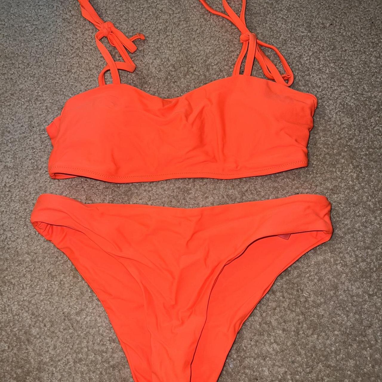 Womens Orange Bikinis And Tankini Sets Depop