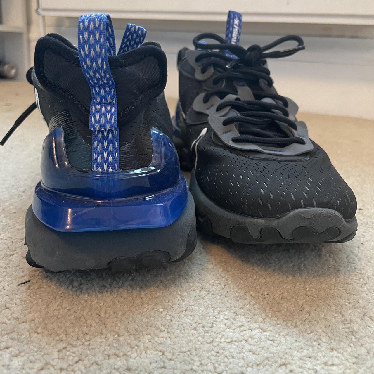 Nike D/MS/X Black and blue running shoes #nike... - Depop