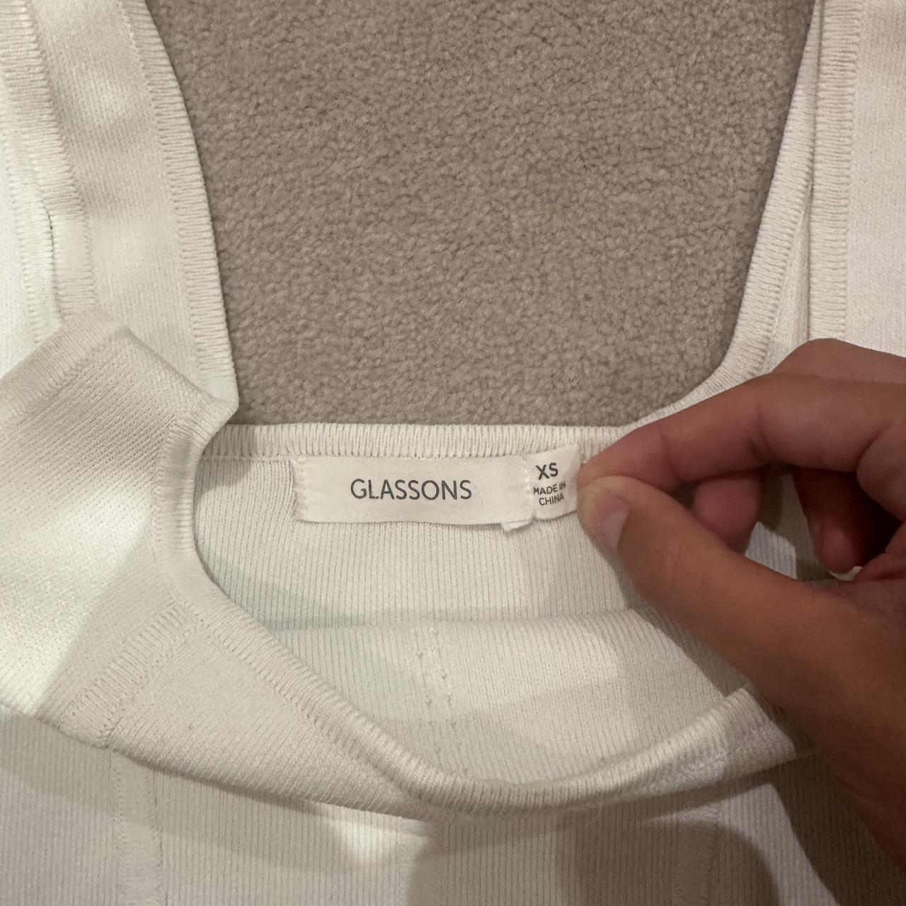 Glassons Australia white corset style top Size... - Depop