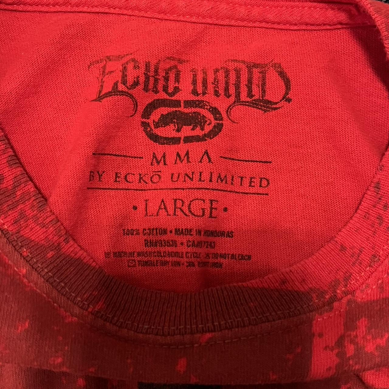 Ecko Red Skater Shirt Large (MEASUREMENTS SHOWN) No... - Depop