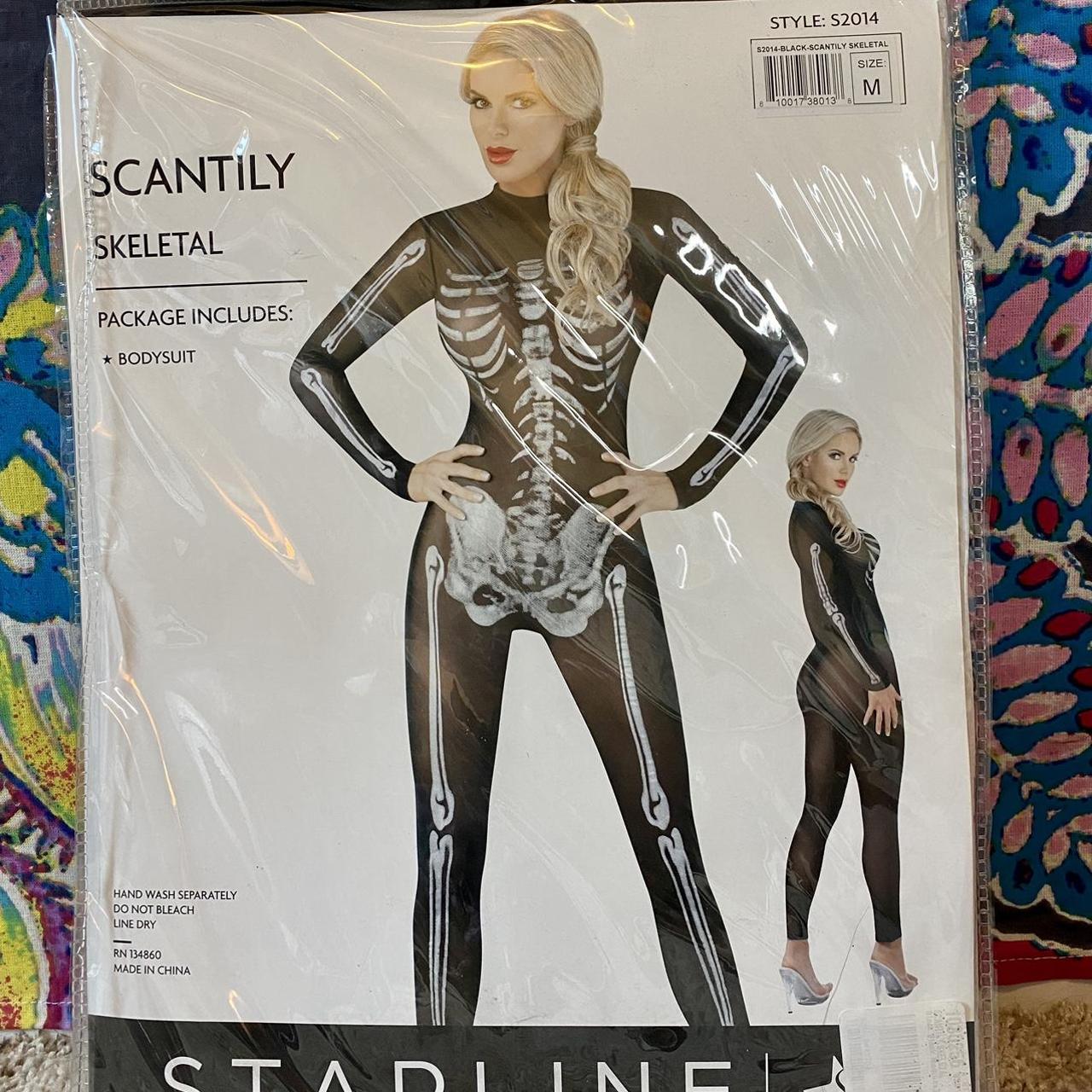 DOLLSKILL sheer skeleton costume medium never worn... - Depop