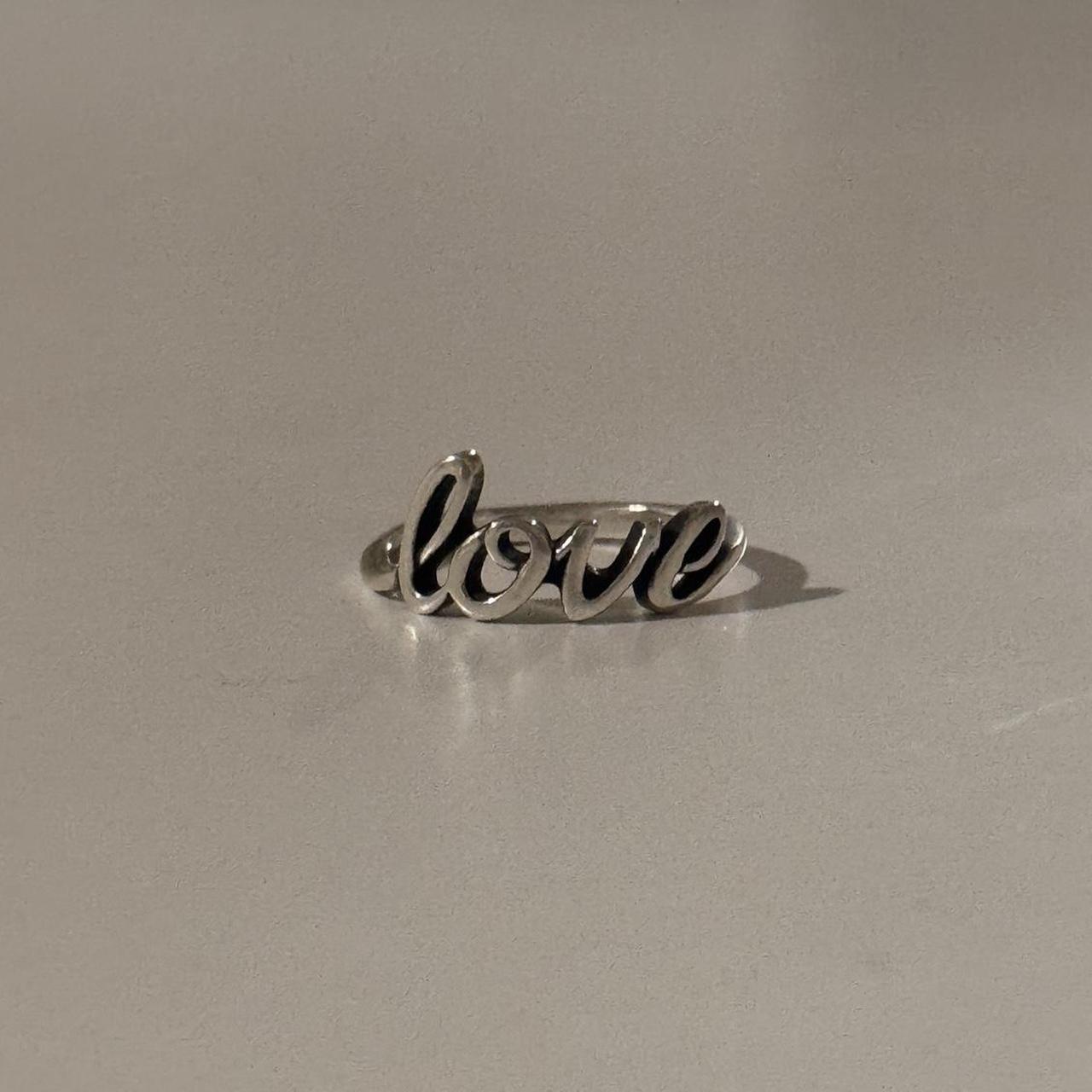 James Avery love script ring (size 6) message... | Depop