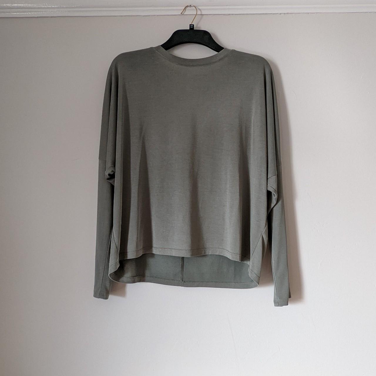 Monki Women's Khaki and Green T-shirt | Depop