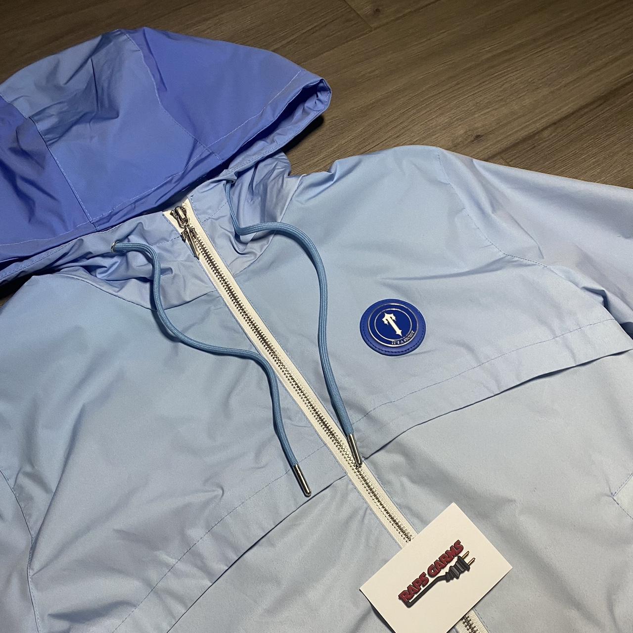 Trapstar Irongate T Windbreaker Gradient Blue... - Depop