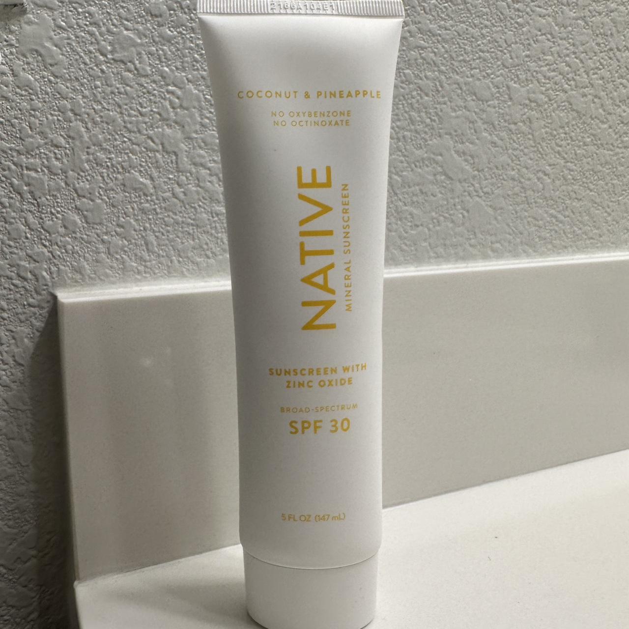 Native Sunscreen SPF 30 (5 oz) Tested only pea sized... - Depop