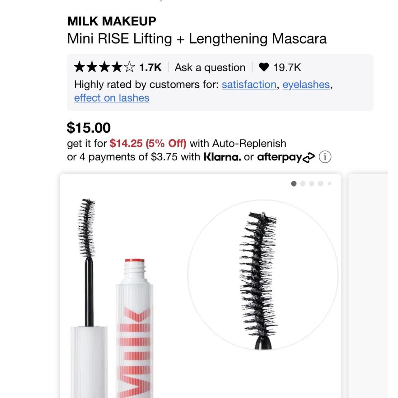 MILK MAKEUP Mini RISE Lifting + Lengthening Mascara... - Depop
