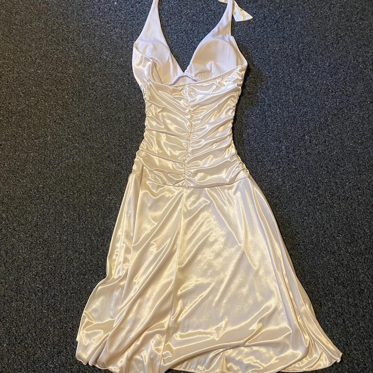 STUNNING ruby rox white satin marilyn monroe style... - Depop