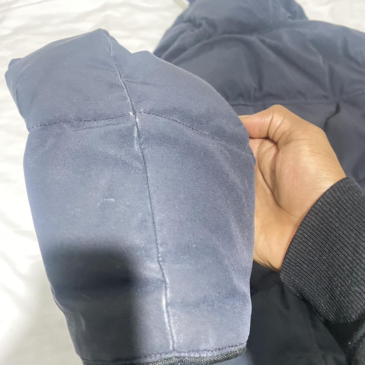 Canada Goose hooded coat with some minor fading due... - Depop